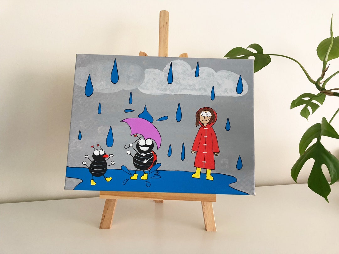 Splash That Frown Upside Down! - Original Hand Painting, Bright ...