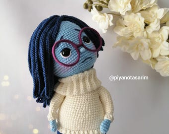 SADNESS From "inside Out" Amigurumi Crochet Pattern (turkish/english ...