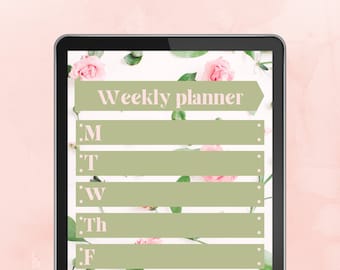 Digital Weekly Planner, Easy Weekly Planner, Digital Download, to Do ...