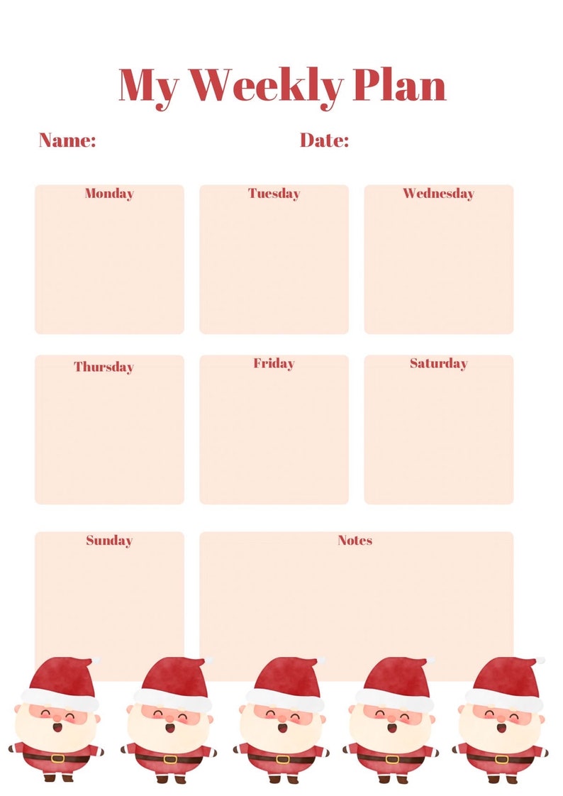 Digital Weekly Planner - Etsy