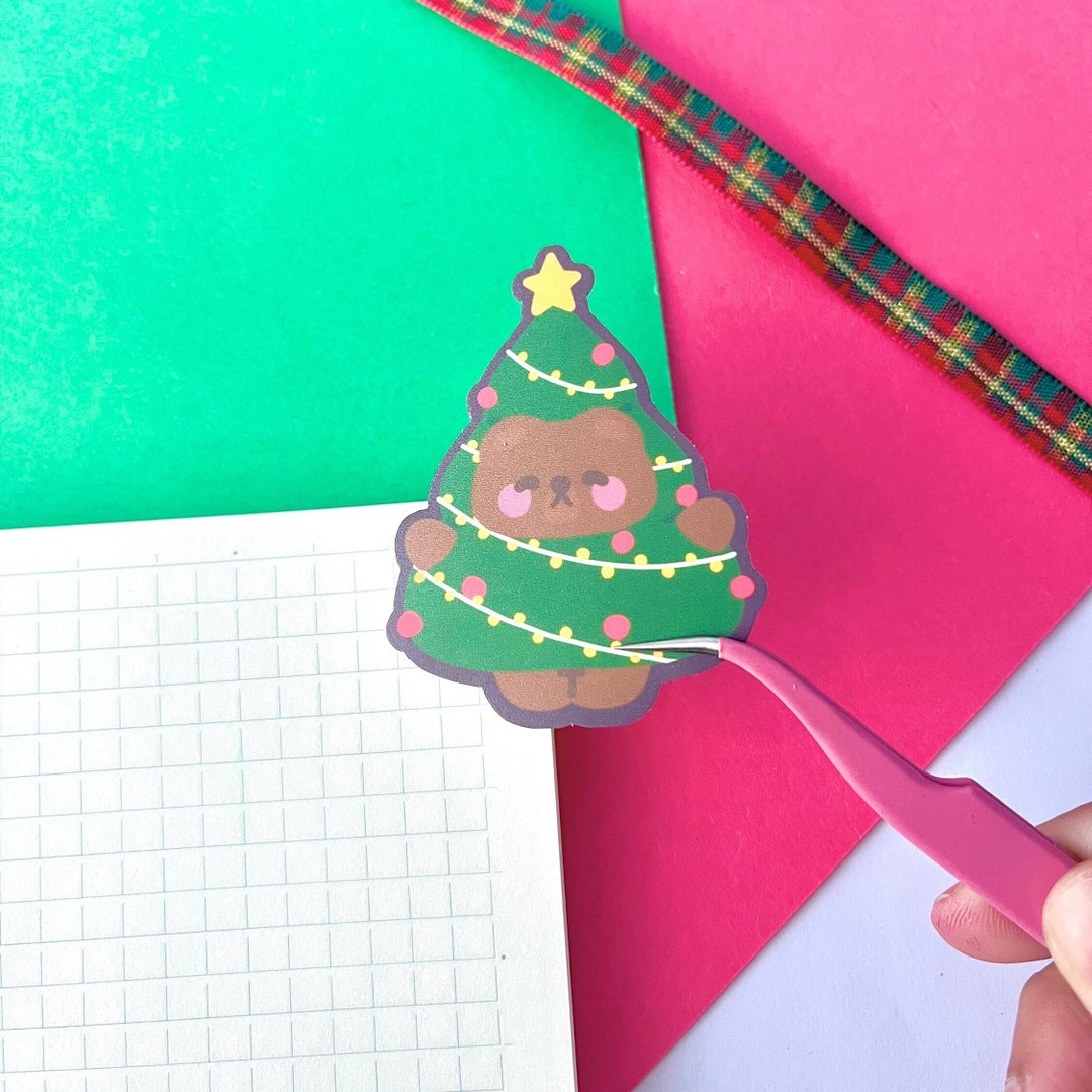 Toto Christmas Tree Die Cut Sticker // Kawaii Waterproof - Etsy