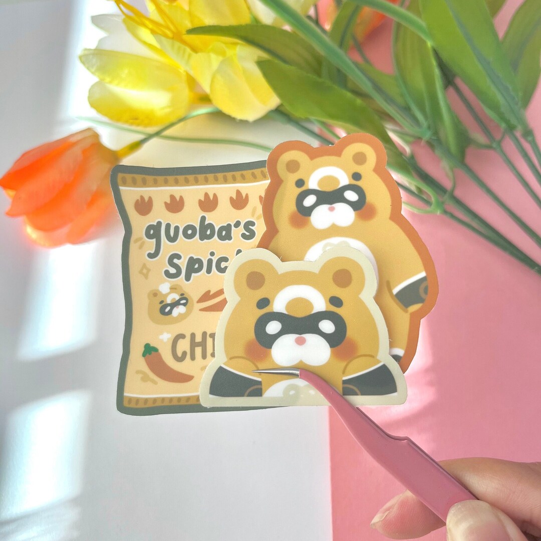 Genshin Impact Guoba Sticker Set // Die Cut, Waterproof Weatherproof ...