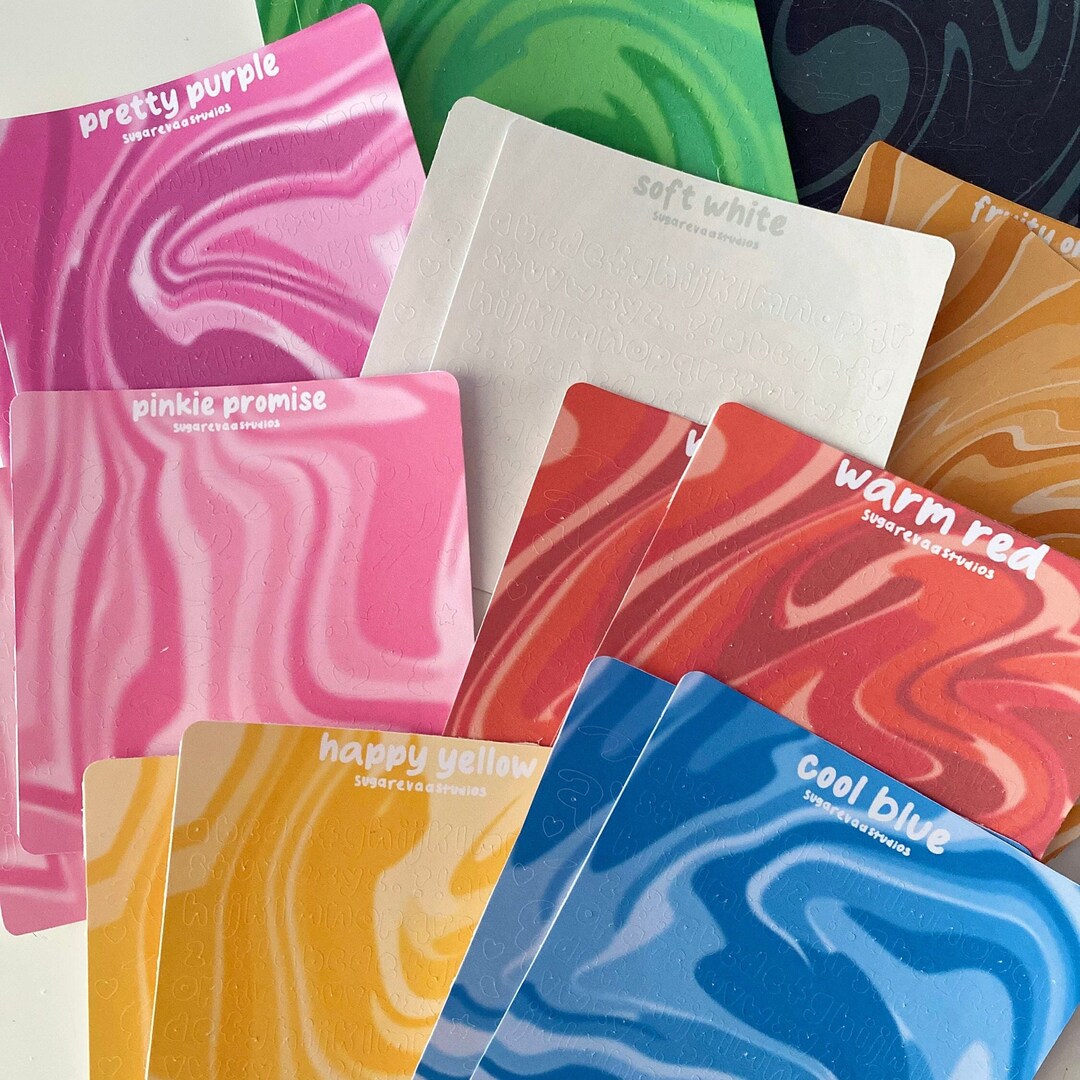 Colorful Deco Swirl Sticker Sheet // Confetti + Alphabet Sticker for ...