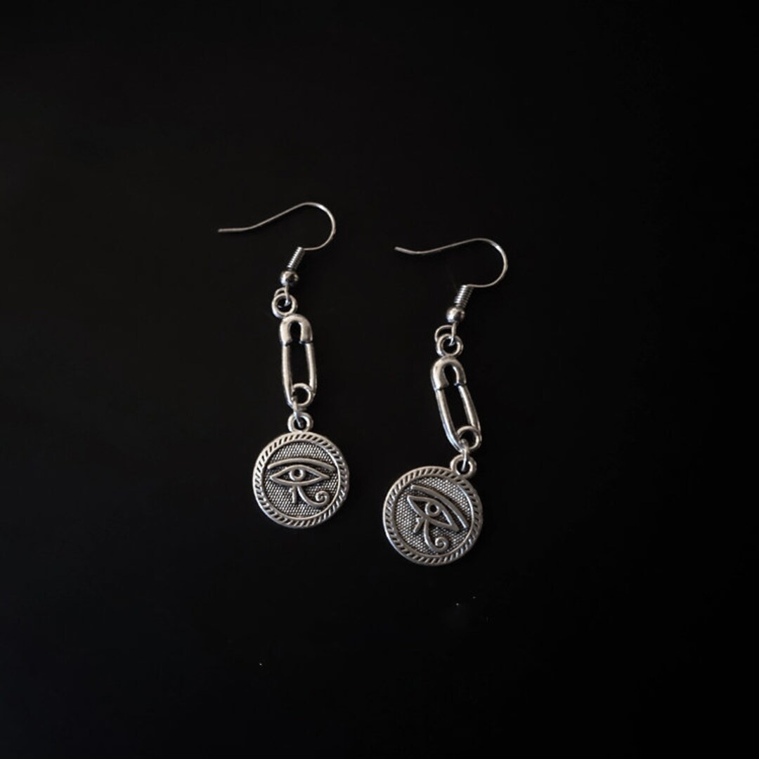 Egyptian Eye of Horus Earrings Eye of Resurrection Vintage - Etsy