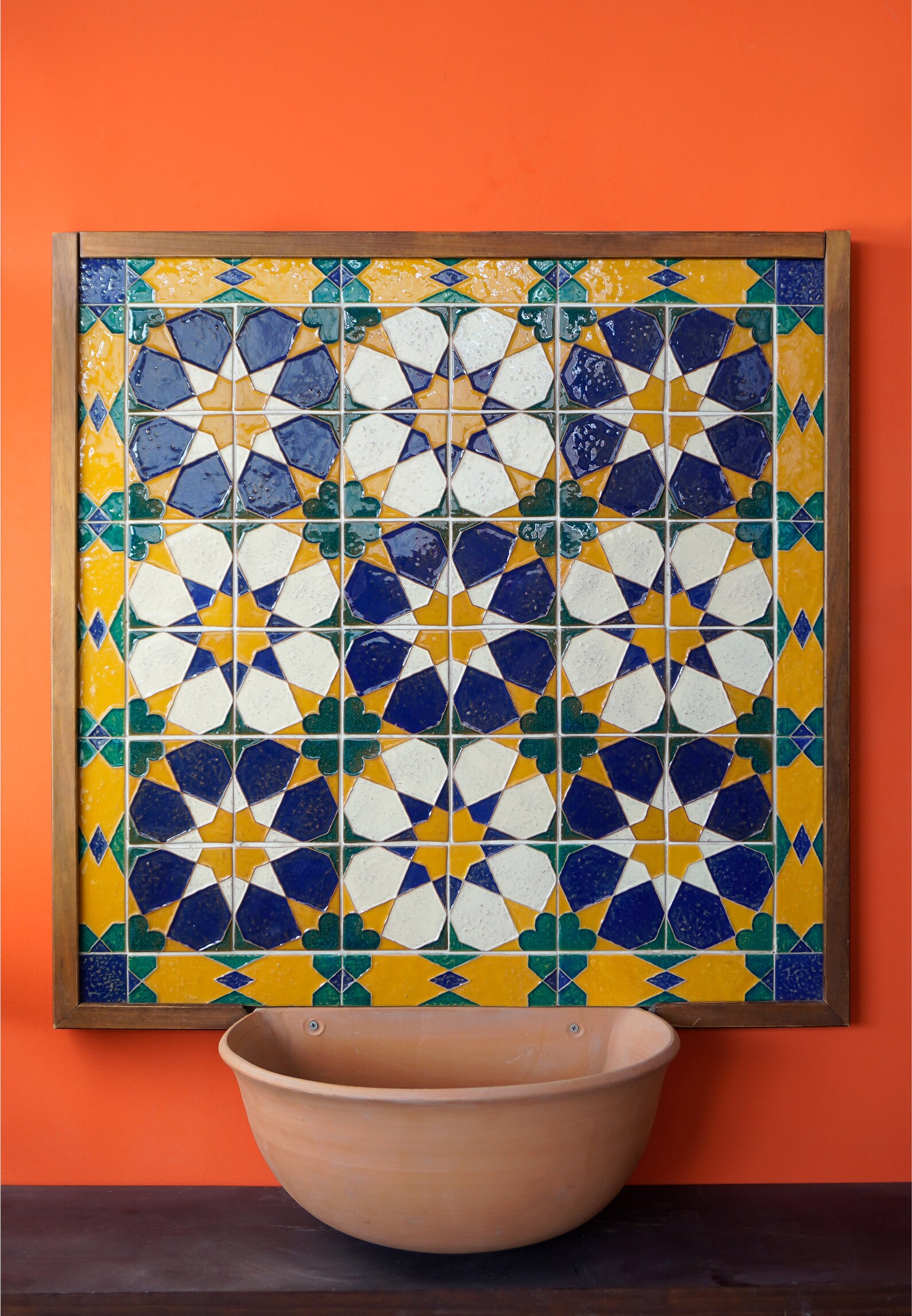 Roberto Tileworks "maruf" Collection, Set of Artistic Terracotta Tiles ...