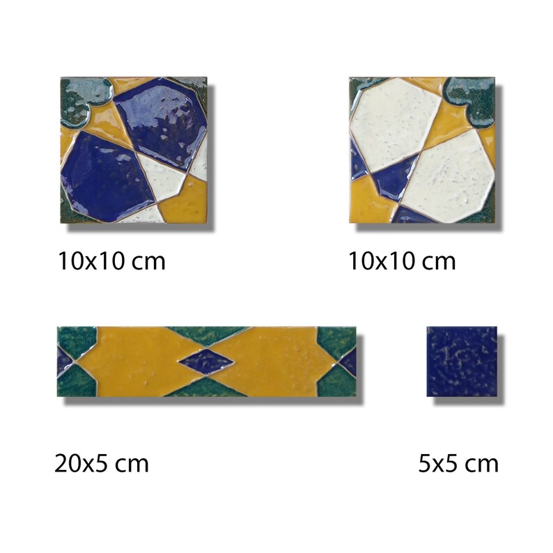Luciano Tileworks "maruf" Collection, Set of Artistic Terracotta Tiles ...