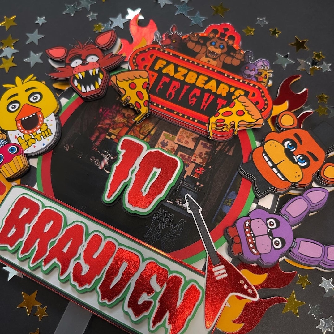 Five Nights at Freddy's Cake Topper Personalized Fnaf - Etsy Canada