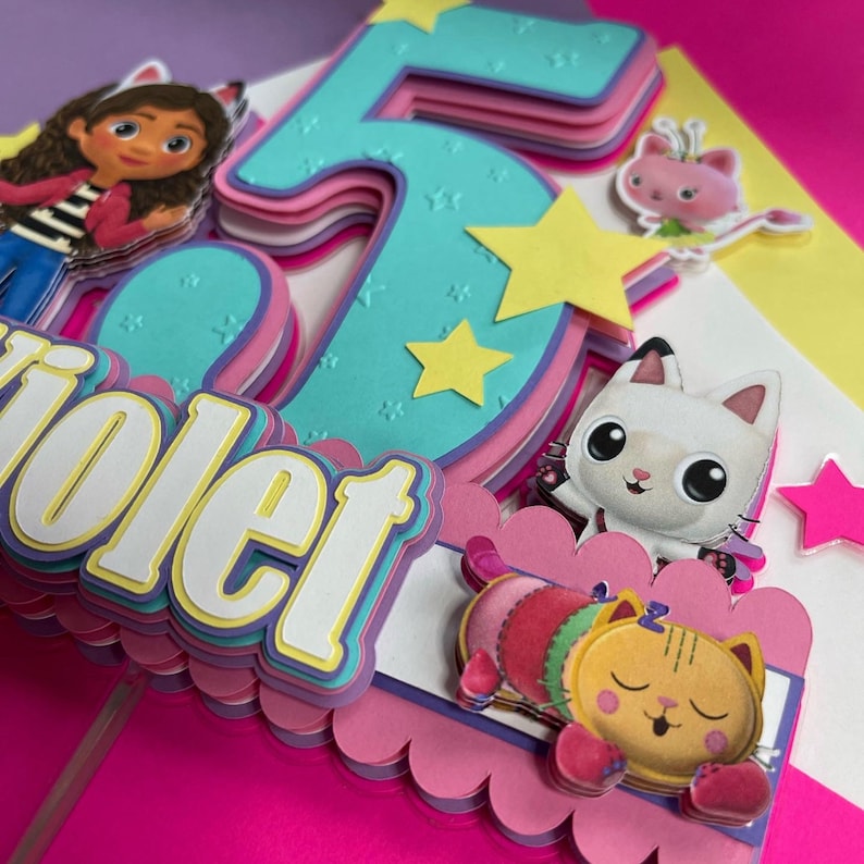 Gabby Dollhouse Cake Topper - Etsy