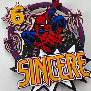 Super Hero Cake Topper, Spider Man Cake Topper - Etsy
