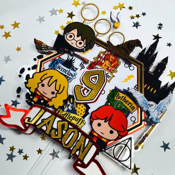 Harry Pottr Cake Topper - Etsy