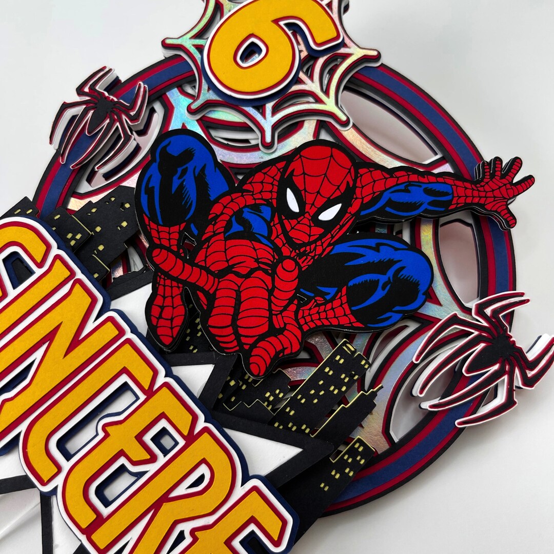 Super Hero Cake Topper, Spider Man Cake Topper - Etsy