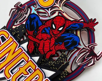 Spider-man Cake Topper, Spider Man Birthday , Avengers Birthday, Read ...