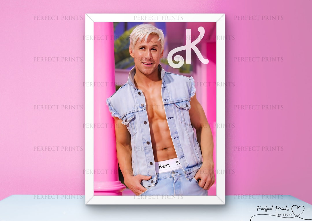 Barbie Movie Ken Blue Art Film Poster Print Wall Art Gift A4 A3 - Etsy