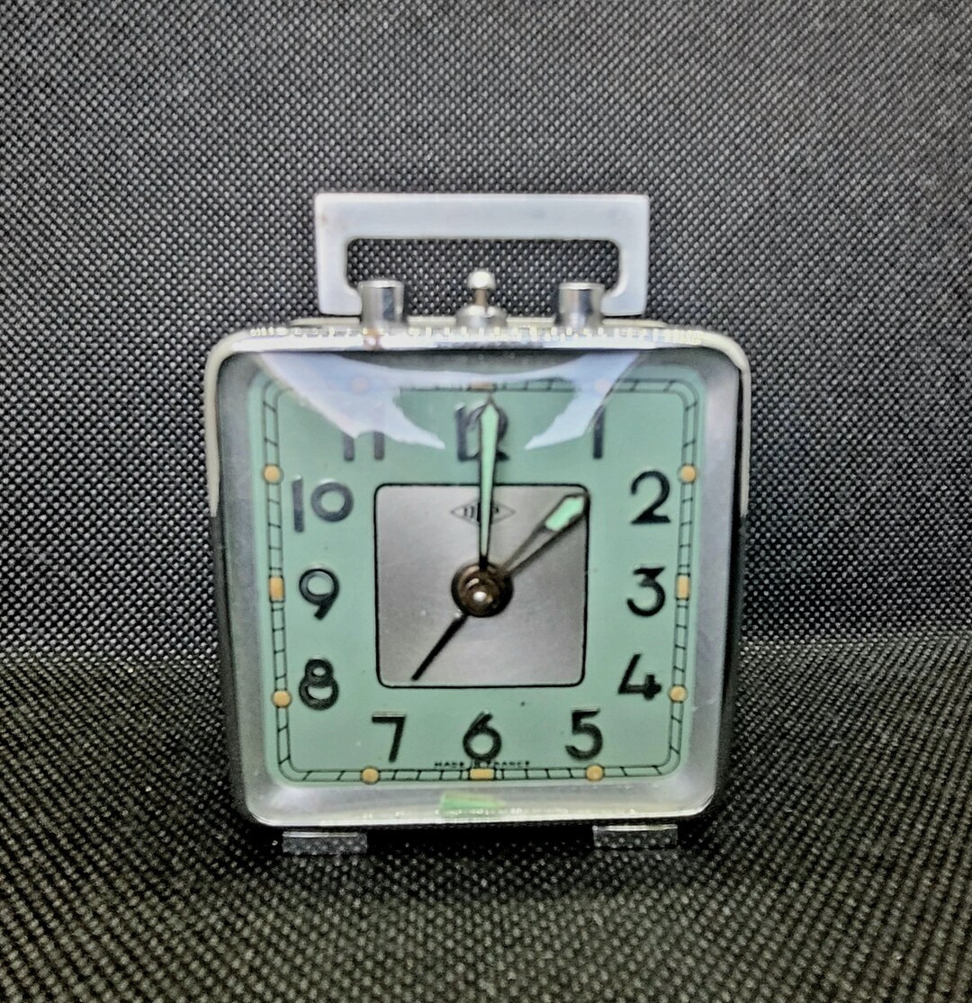 Old Travel Alarm Clock From the 1930s Art Deco Style Made in - Etsy