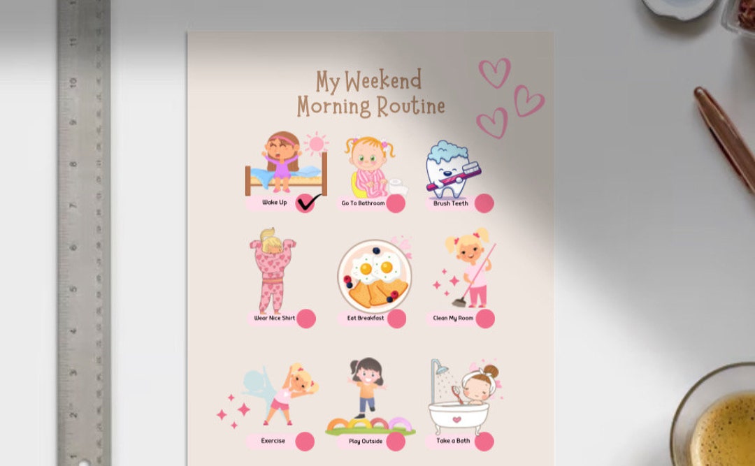 Weekend Routine/ Charts - Etsy