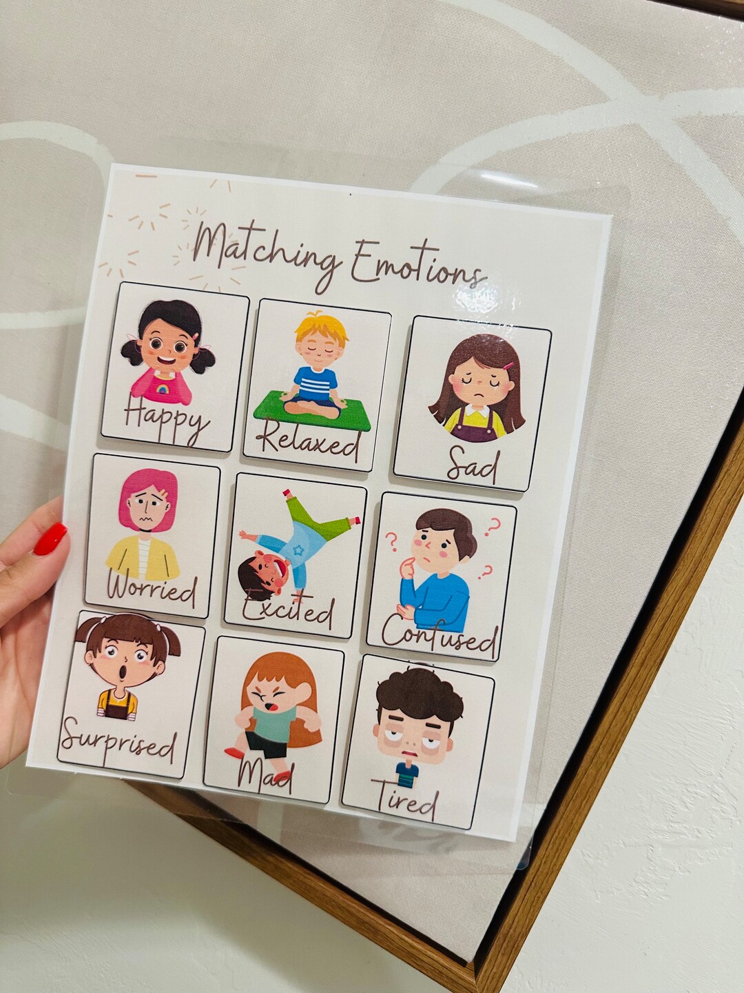Matching Emotions Game - Etsy