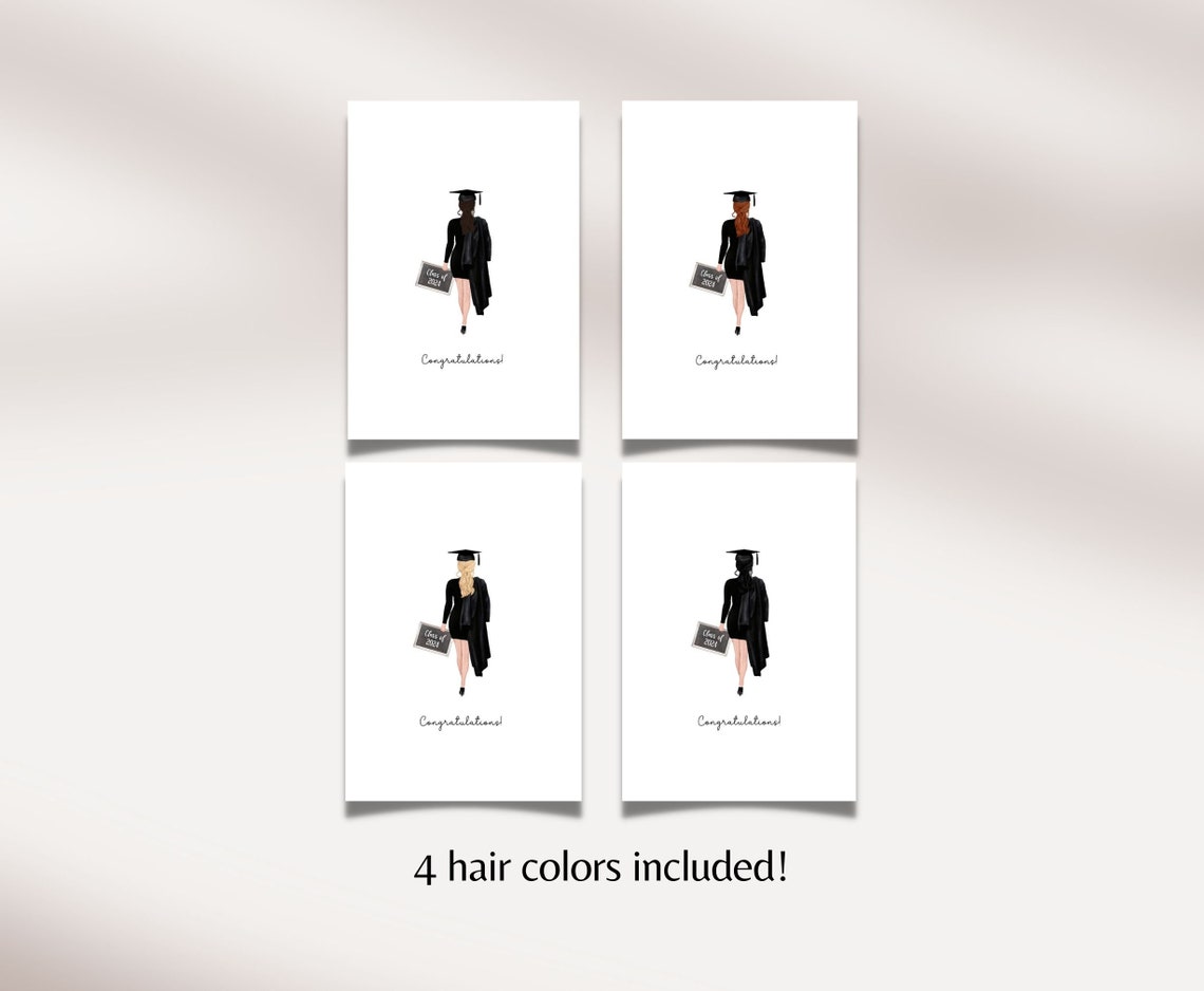 Graduation Card for Girls, Instant Download, Printable Graduation Card ...