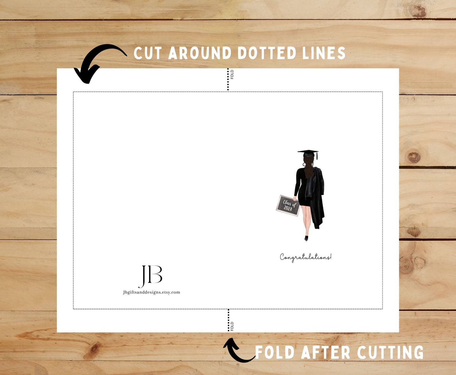 Graduation Card for Girls, Instant Download, Printable Graduation Card ...