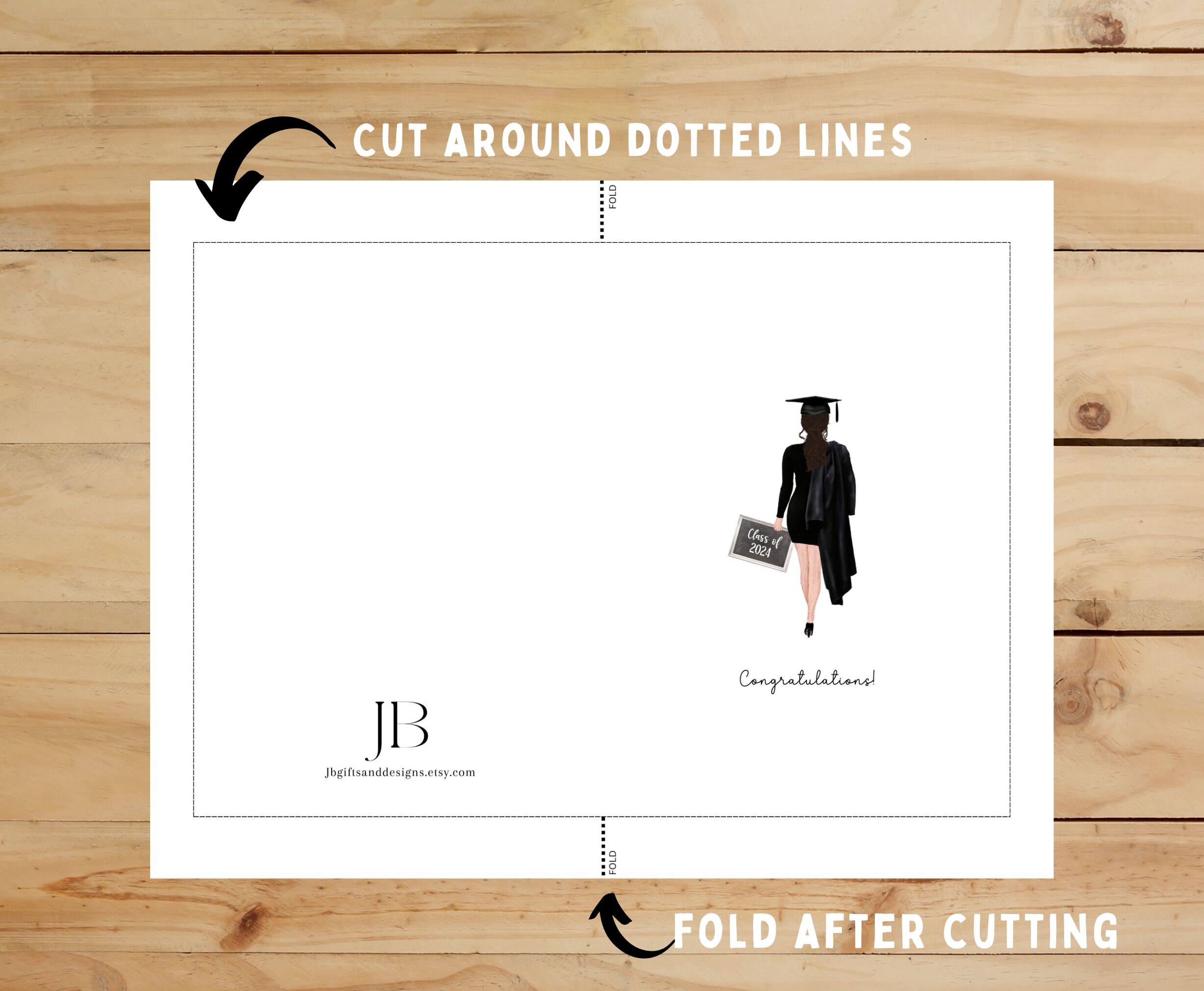 Graduation Card for Girls, Instant Download, Printable Graduation Card ...