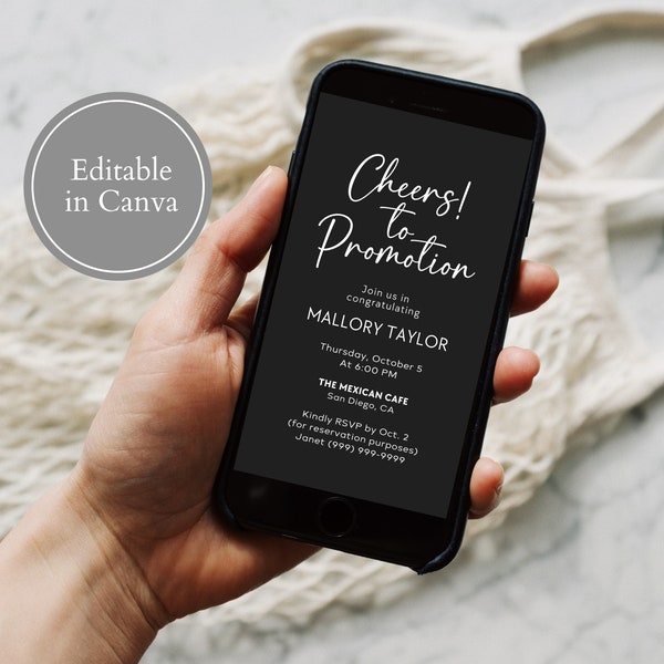 Promotion Party Invitation - Etsy