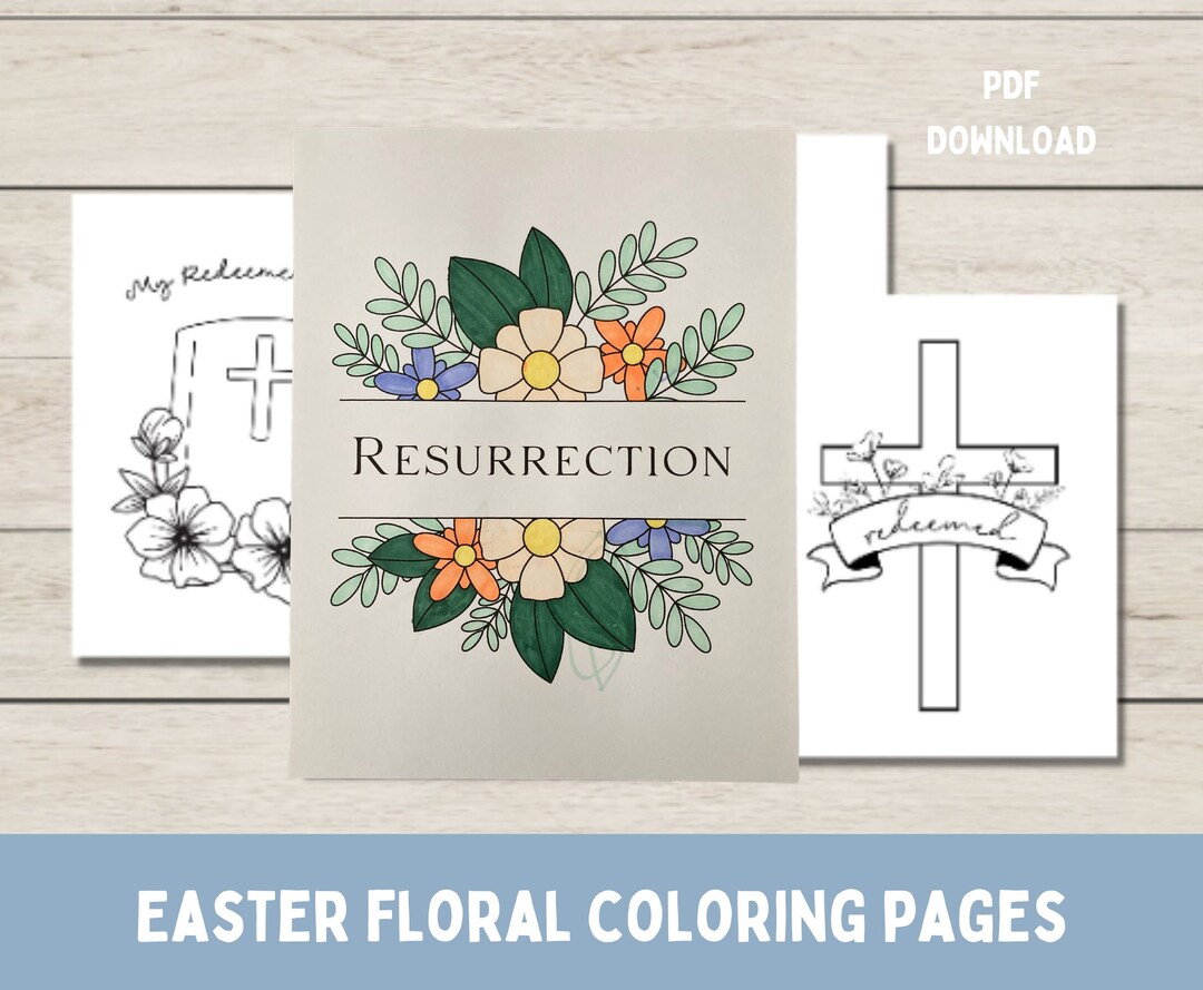 Pdf Christian Coloring Sheets, Digital Download, Girly Religious Art ...