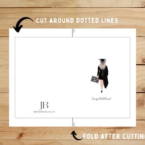 Graduation Card for Girls, Instant Download, Printable Graduation Card ...