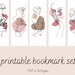 Boho Printable Bookmark Set of 5- SVG and PDF Files - Etsy