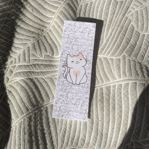 Adorable Cat Theme Printable Bookmark SVG and PDF - Etsy Australia