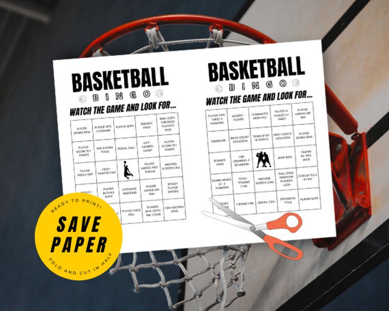 Basketball Bingo: NBA, WNBA, March Madness (PDF Downloads) - Etsy