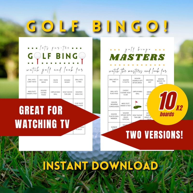 Golf Bingo - Etsy