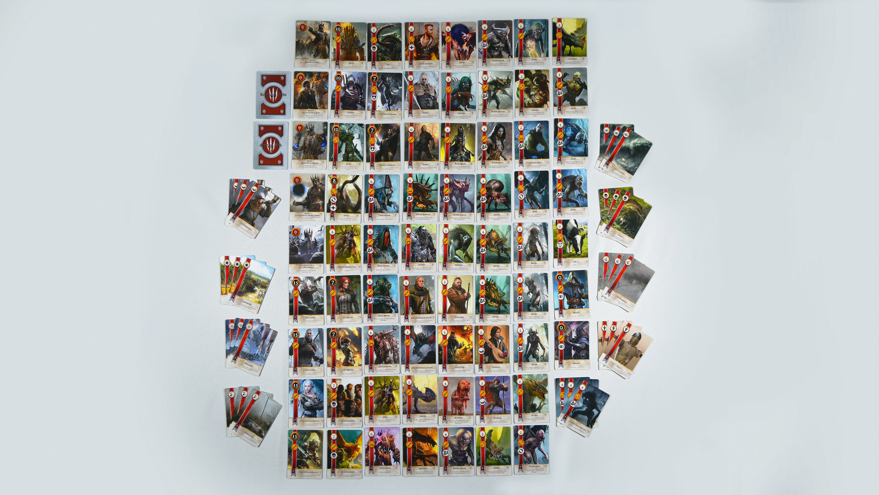 Elevated Essentials Gwent Full Deck Set - 501 Cards on Premium Blue ...