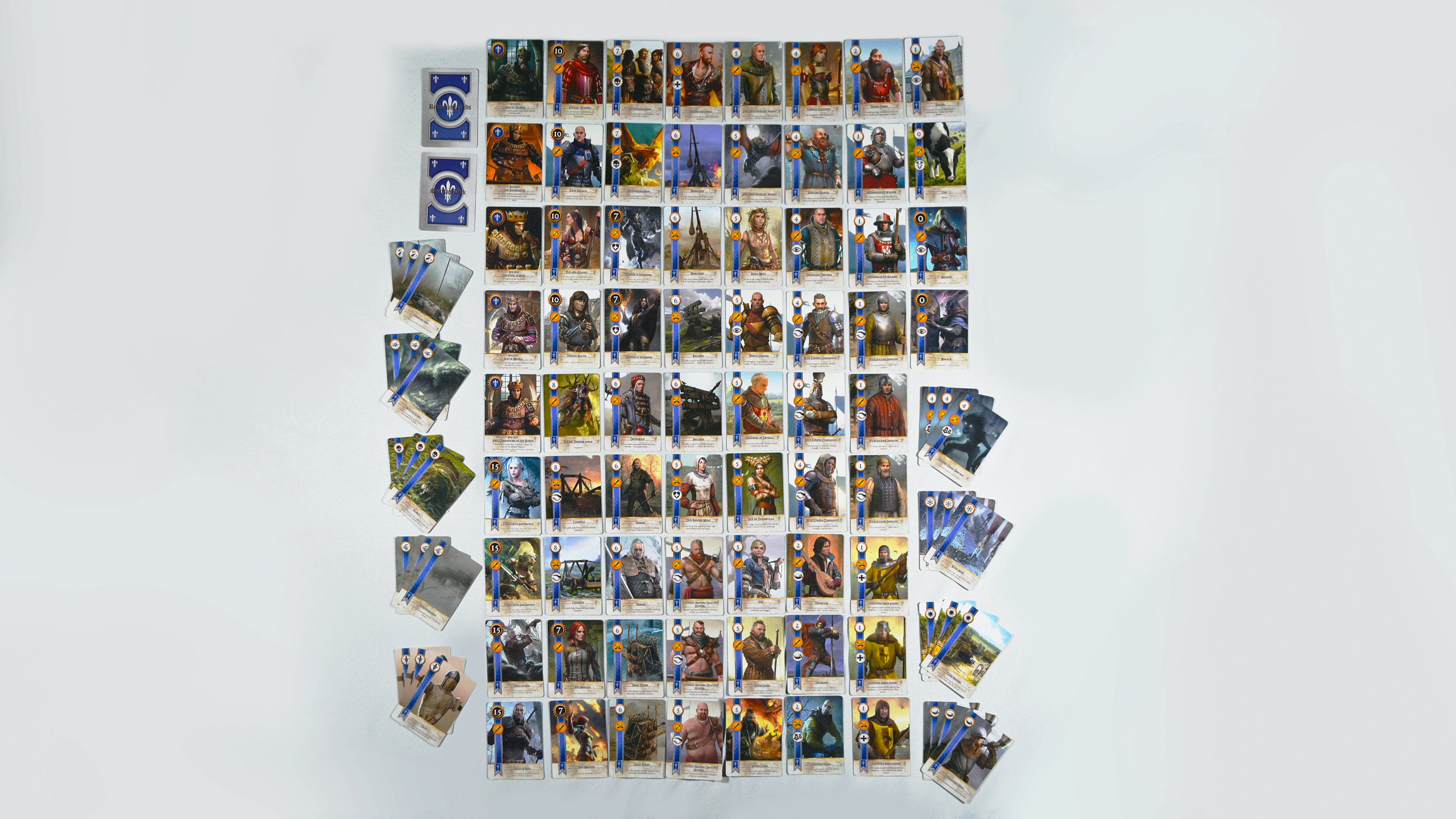 Elevated Essentials Gwent Full Deck Set - 501 Cards on Premium Blue ...