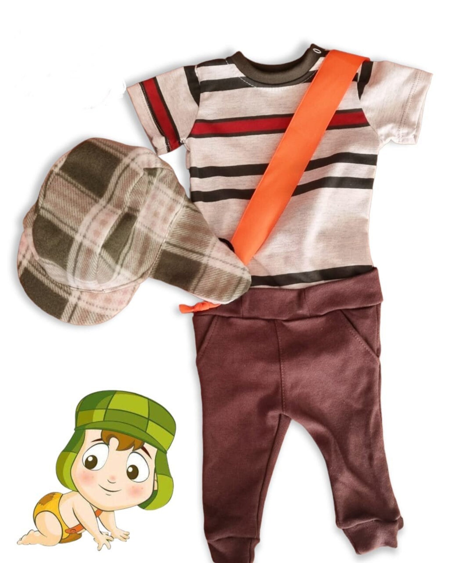 Baby Chavo Outfit, Traje De Chavo Del 8, Chavo Outfit, Boys Baptism ...