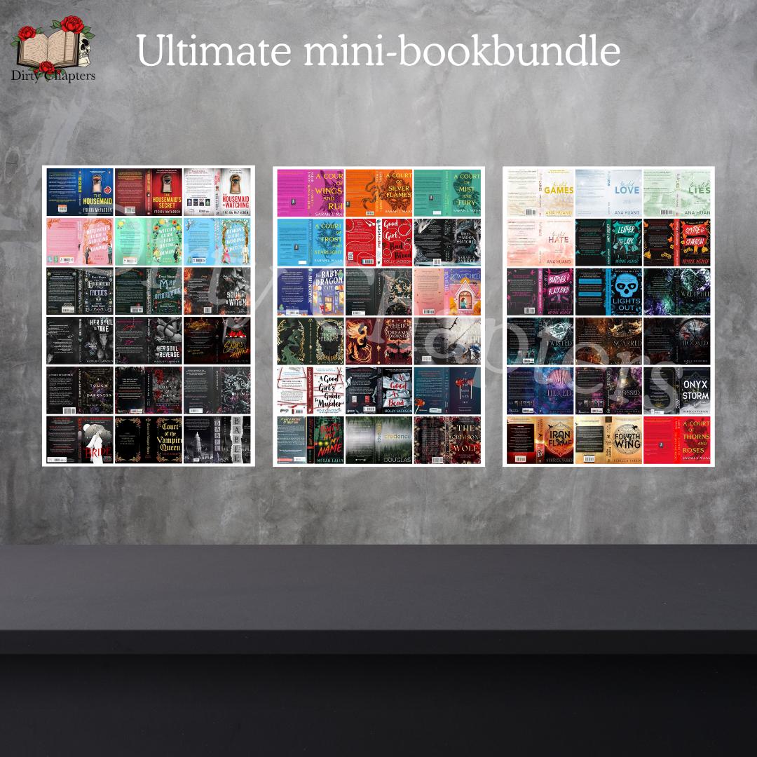 200 Mini Book Covers From All Categories, Printable Pdf and Png for ...