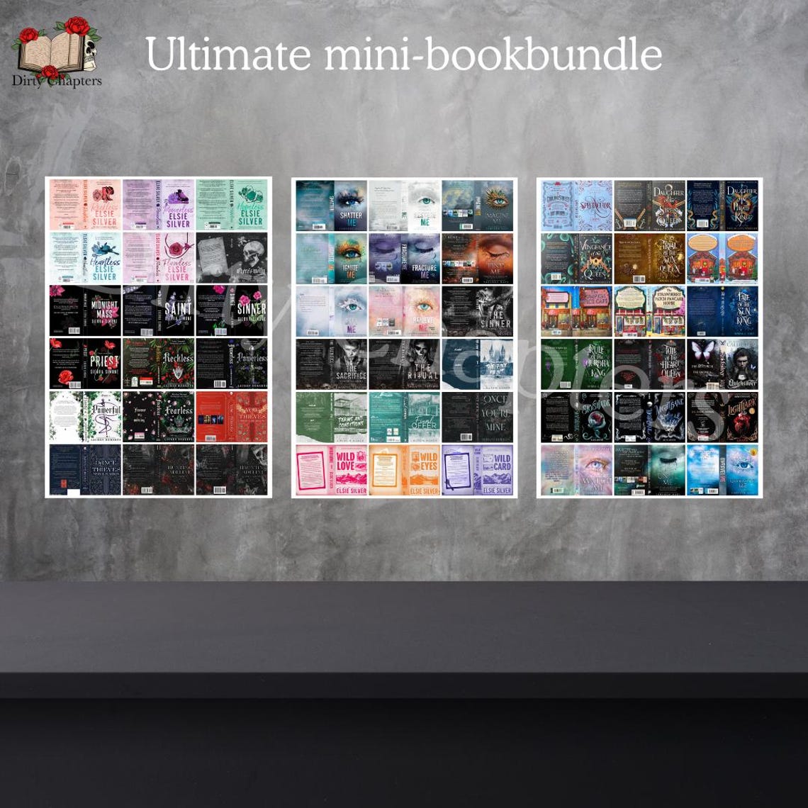 200 Mini Book Covers From All Categories, Printable Pdf and Png for ...