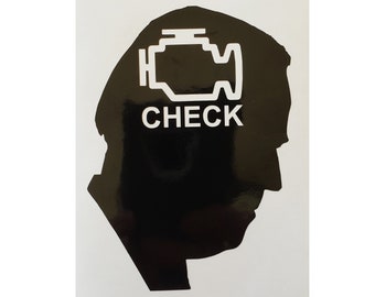 Check Engine Sticker - Etsy