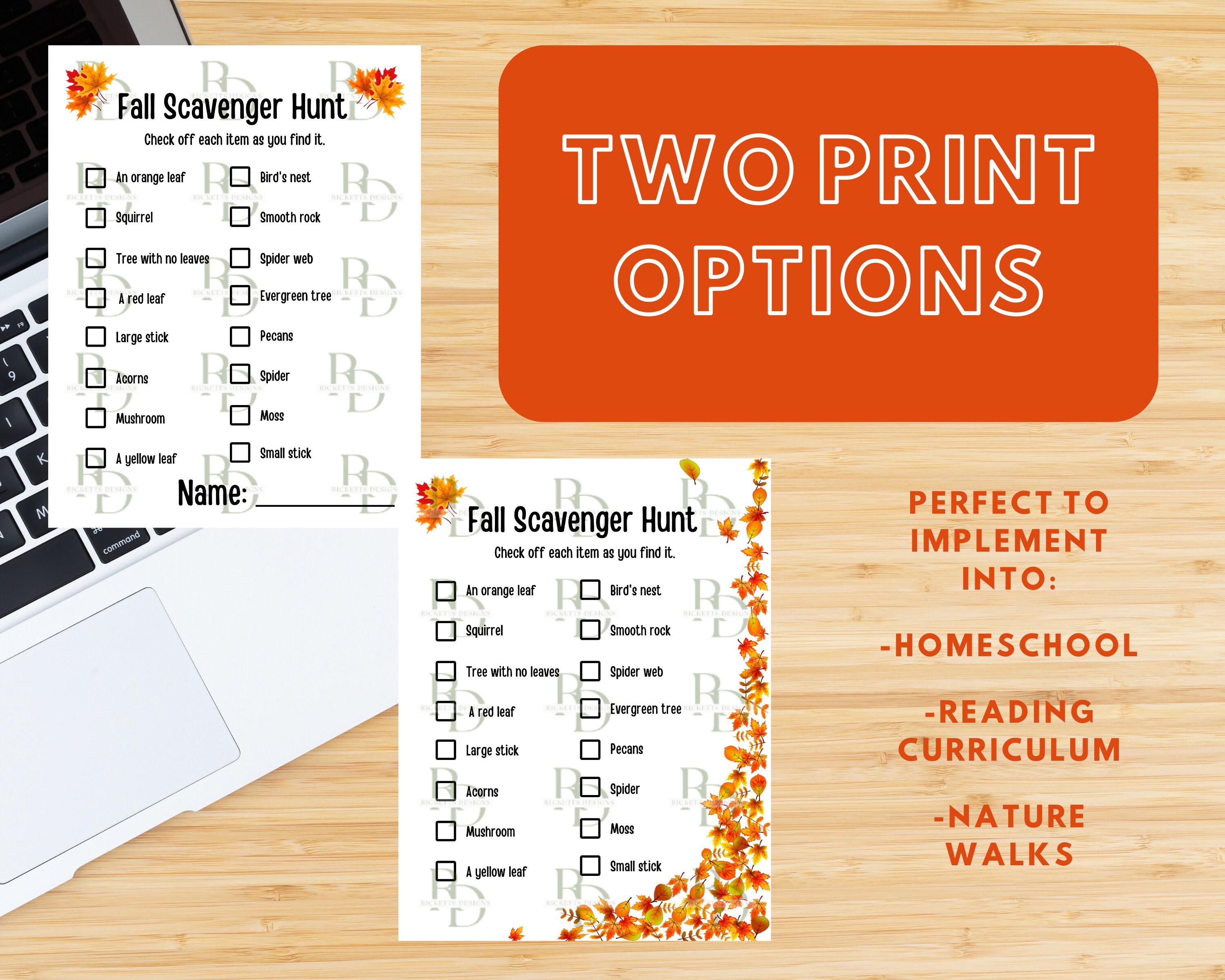 Fall Scavenger Hunt Printable for Early Childhood, Elementary Teachers ...