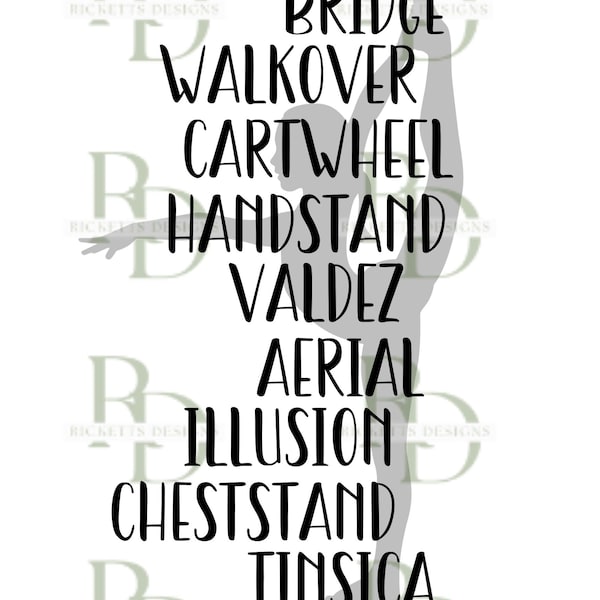 Acro Dance Svg - Etsy