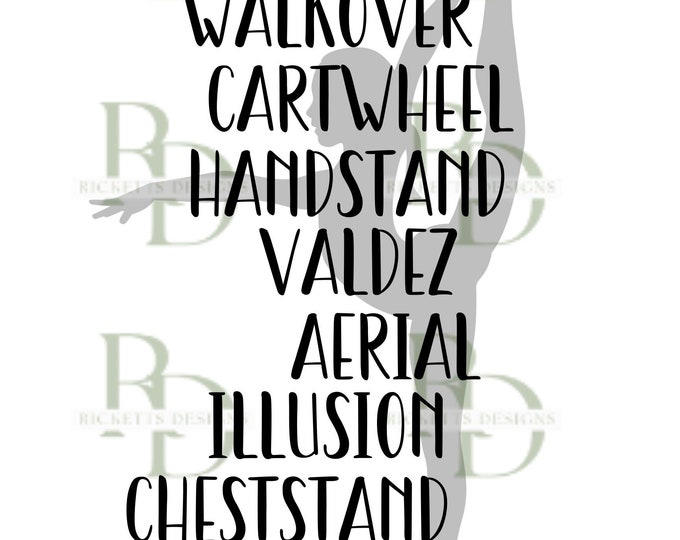 Acro Dance Svg - Acro Dance Silhouette - Acro Dance Svg Bundle - Acro ...