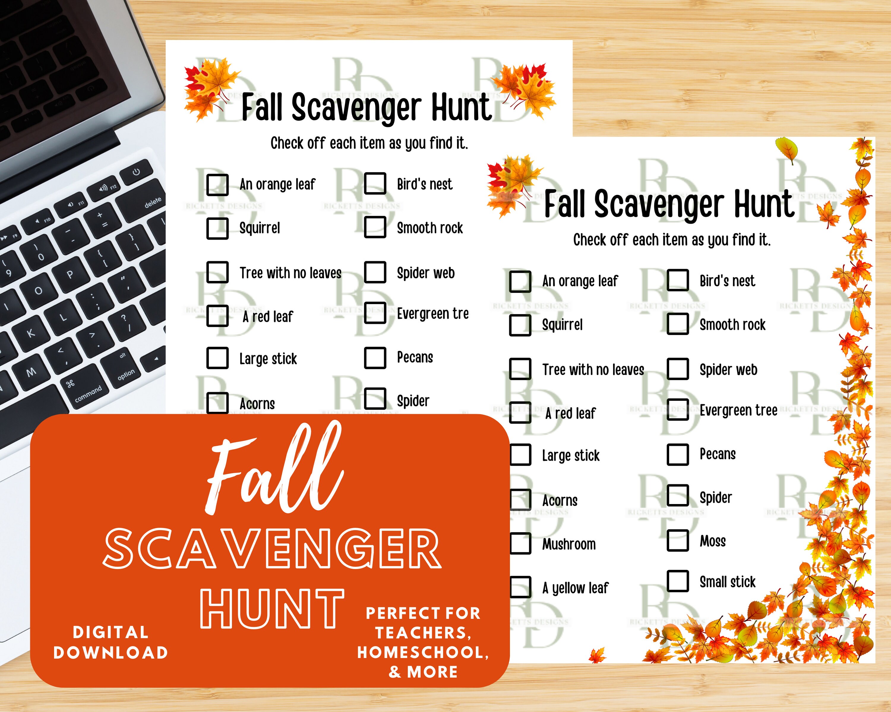 Fall Scavenger Hunt Printable for Early Childhood, Elementary Teachers ...