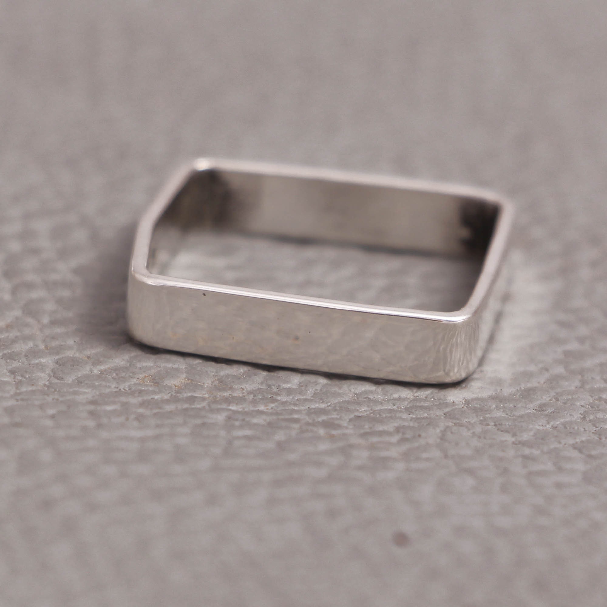 925 Sterling Silver Square Ring, Minimalist Ring, Square Shape Ring ...