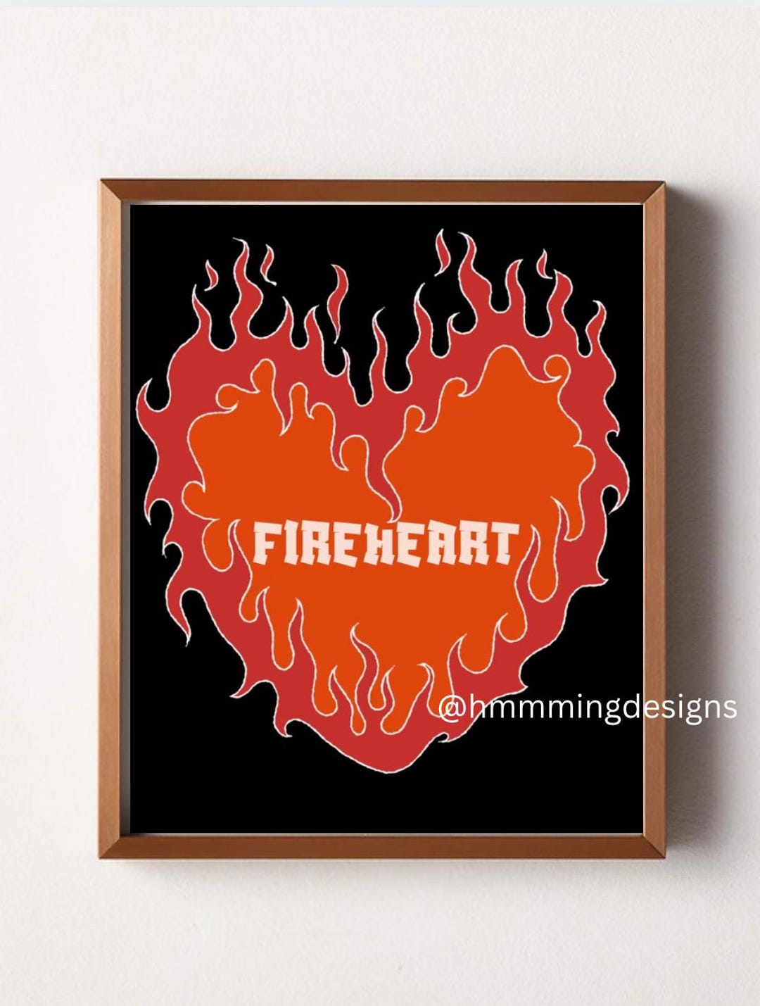 Throne of Glass Fireheart Art Digital Download - Etsy