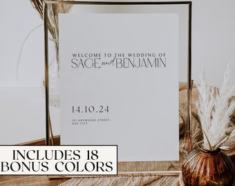 Wedding Welcome Canva Template - Etsy