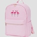 Embroidered Flamingo Backpack, Custom Stitched Backpack, Trendy Pink ...