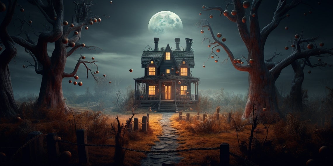 Spooky Shack Frame TV Art Pack - Etsy