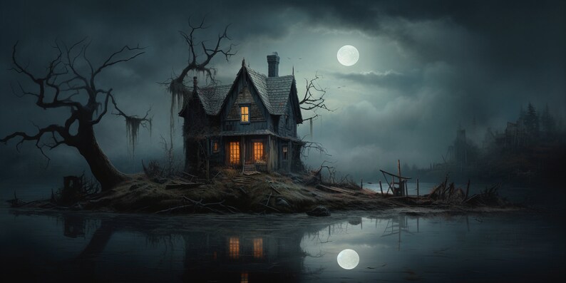 Spooky Shack Frame TV Art Pack - Etsy