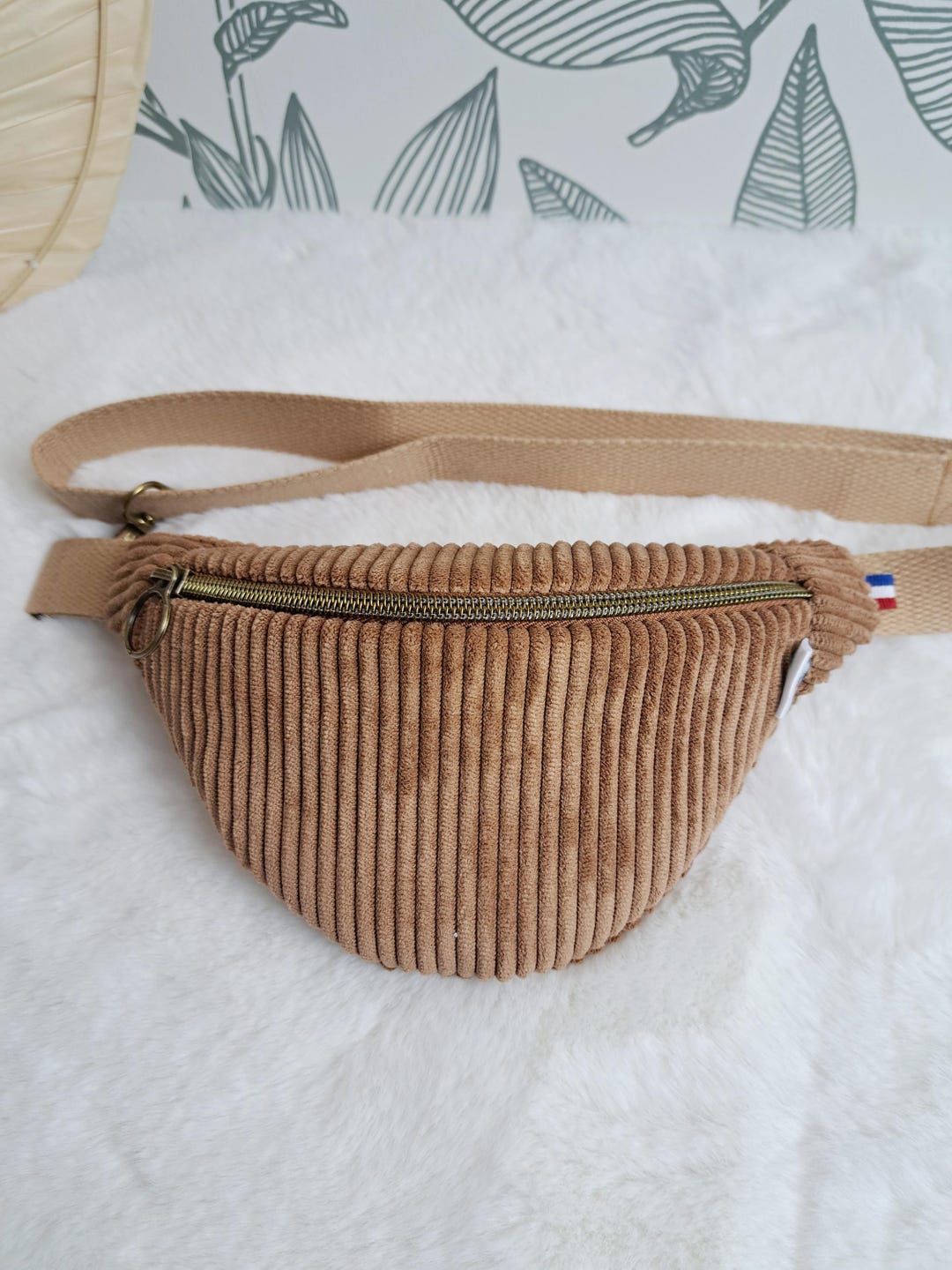 Children's Fanny Pack 4/7 Years Customizable Camel Velvet / Children's ...