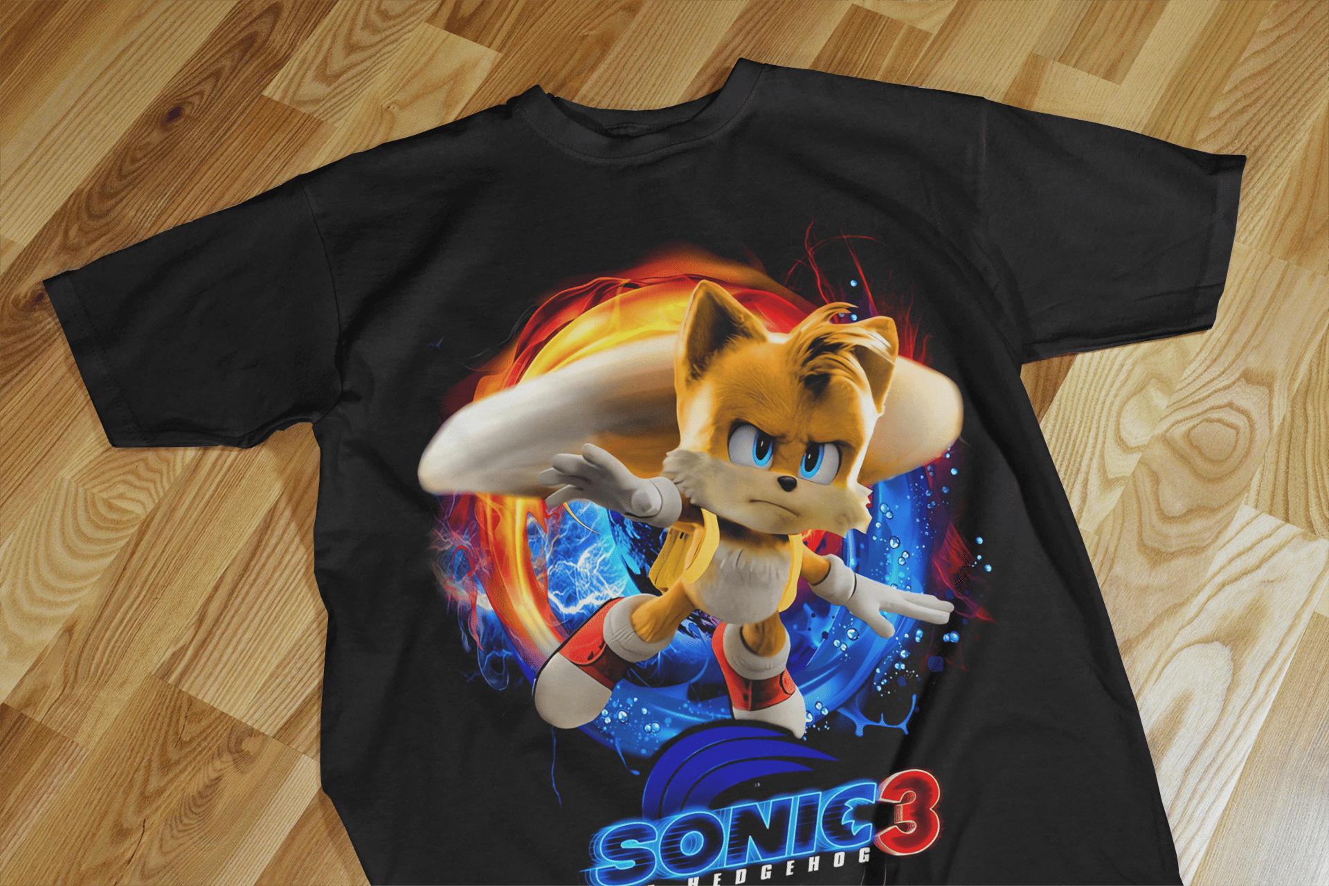 Sonic 3 - DTF Semitonos - 15 Diseños - Playera Negra - Etsy México