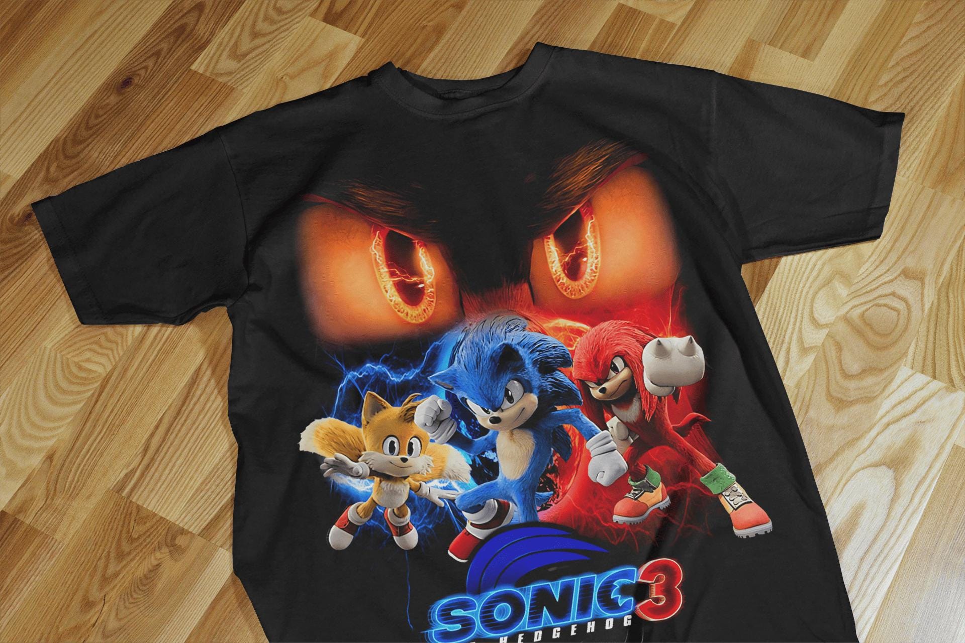 Sonic 3 - DTF Semitonos - 15 Diseños - Playera Negra - Etsy México