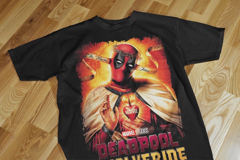 Deadpool - Marvel Jesus - DTF Halftones - PREMIUM - Etsy
